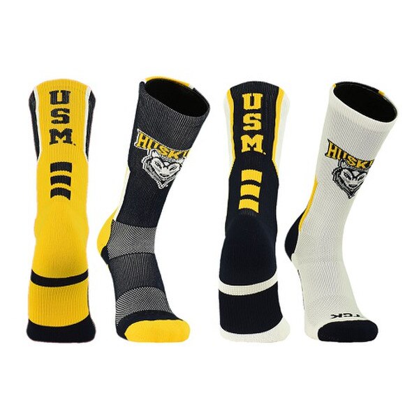 Home & Away USM Huskies Socks White/Blue and Blue/Gold