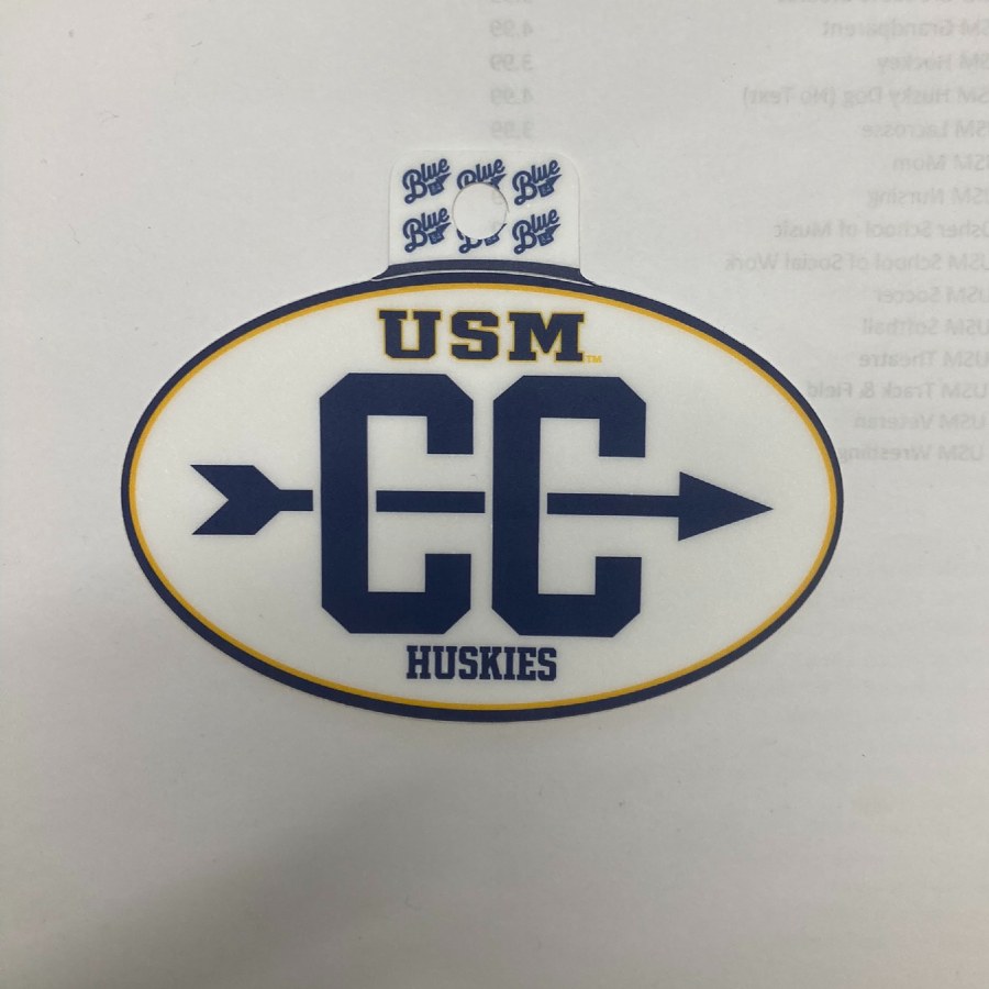 USM Huskies Cross Country Decal